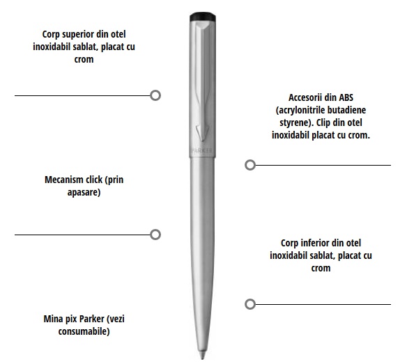 Pix Parker Vector Royal Standard Stainless Steel CT personalizat ...